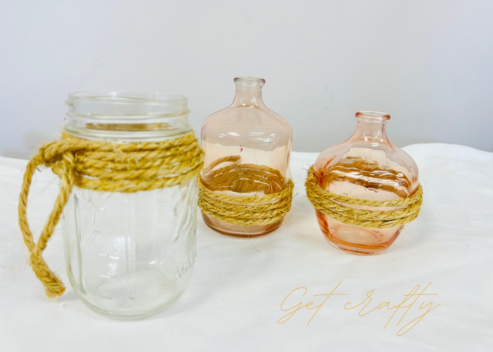 Twine Wrapped Bottle Wedding Decor | Sutherlands Blog