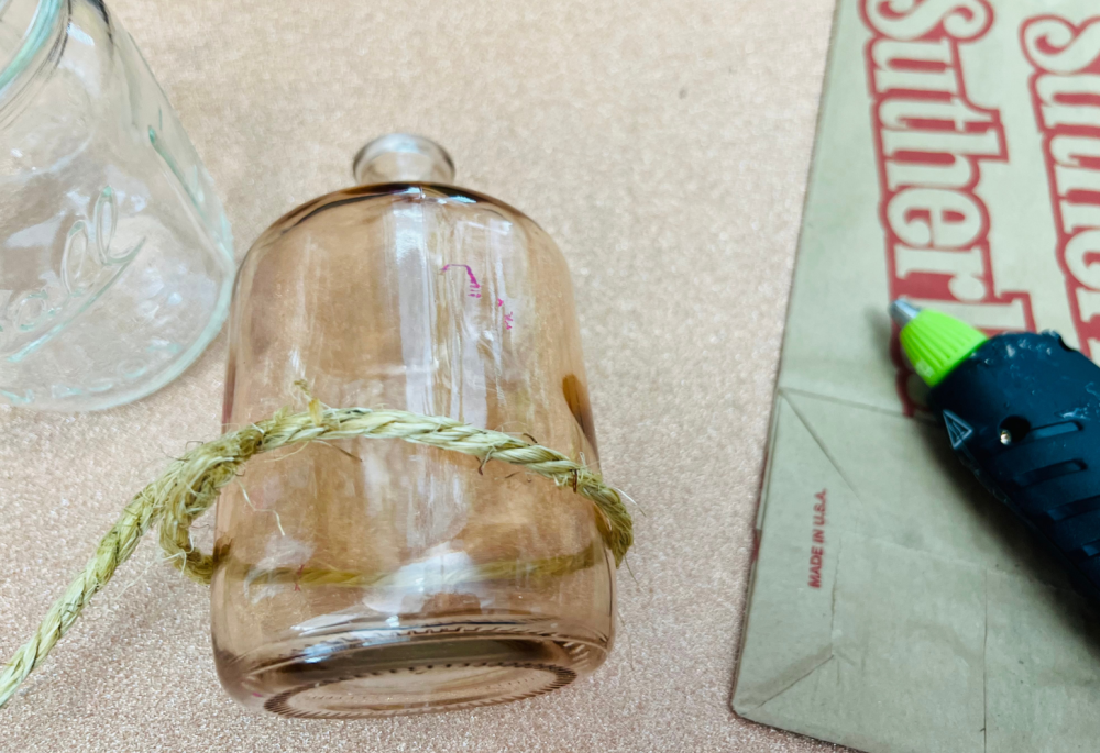 Twine Wrapped Bottle Wedding Decor | Sutherlands Blog