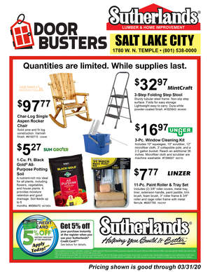 Sutherlands Local Ads: Salt Lake City, UT