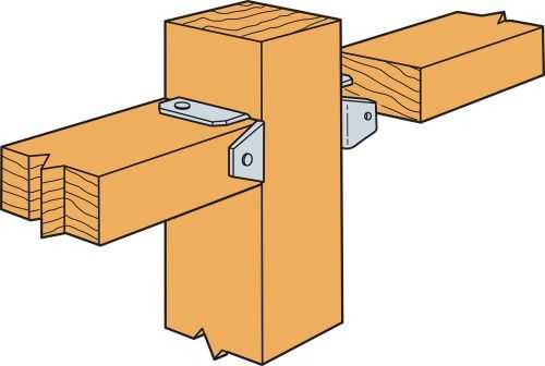 Simpson Strong-Tie FB24Z 2-Inch X 4-Inch 20-Gauge Fence Rail Bracket ...