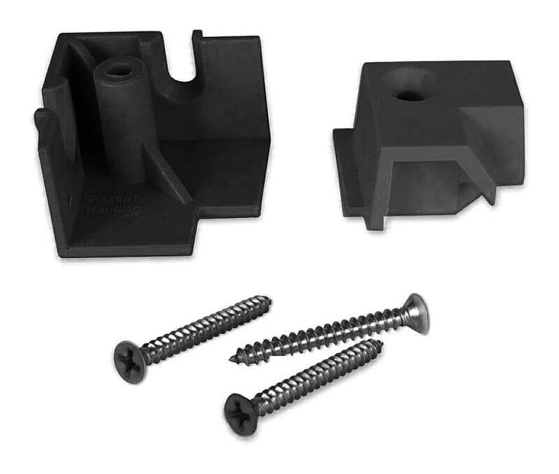 SCREENEZE SEBLPF1 Screeneze Black Flush Mount Corner Plinth Kit at ...