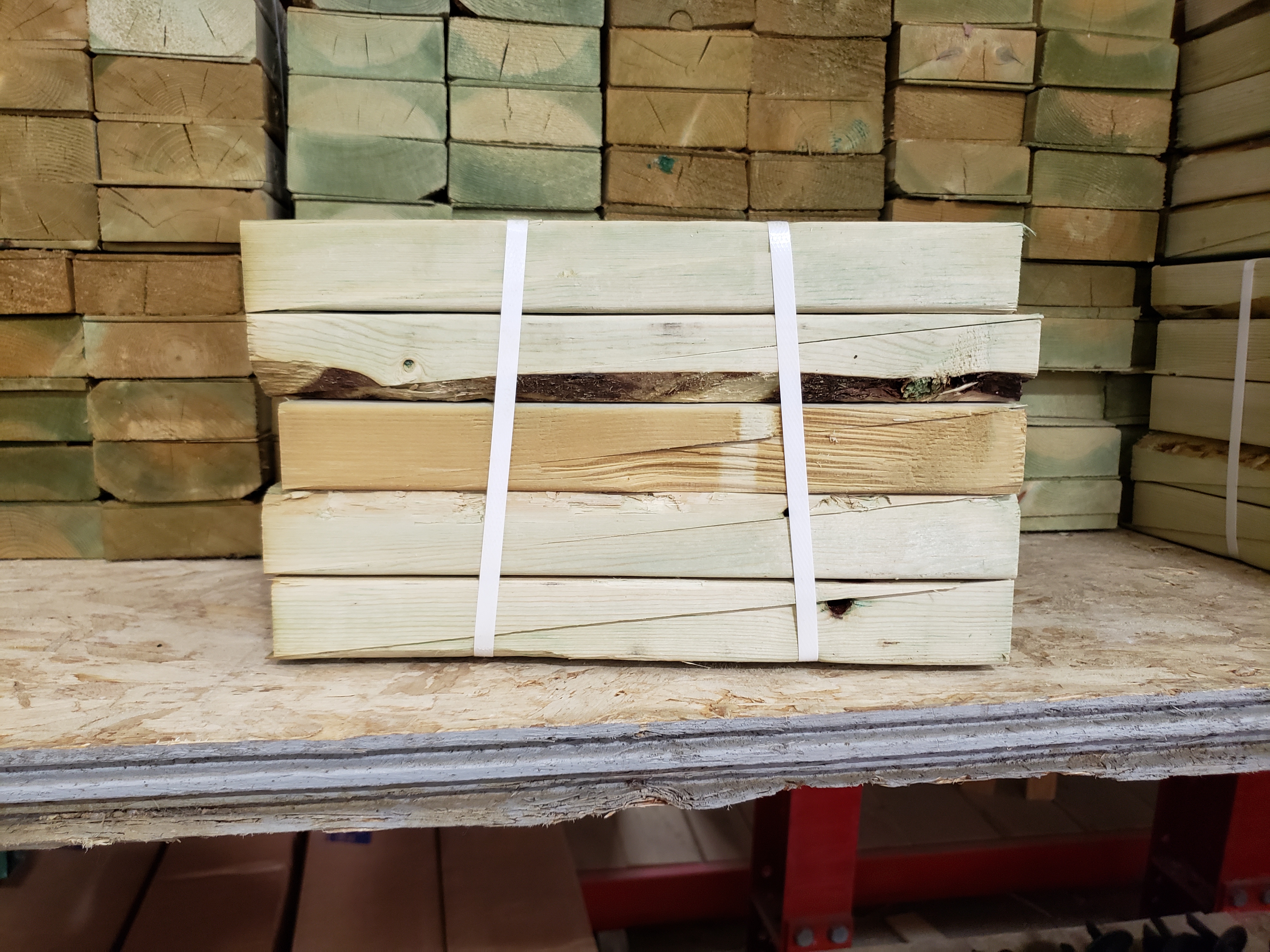 Sutherlands WEDGE 2 x 4 x 8-Inch Wood Wedge, 40-Piece at Sutherlands