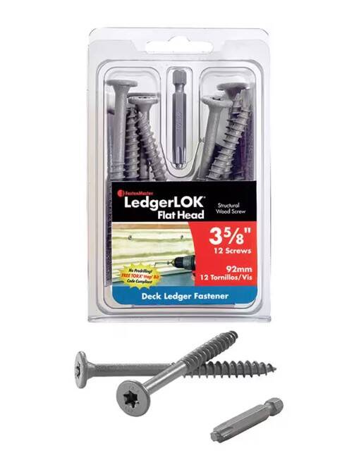 Timberline Fasteners OLY#FMLLF358-12 Flat Ledgerlok Screw 3-5/8 Box 12 ...