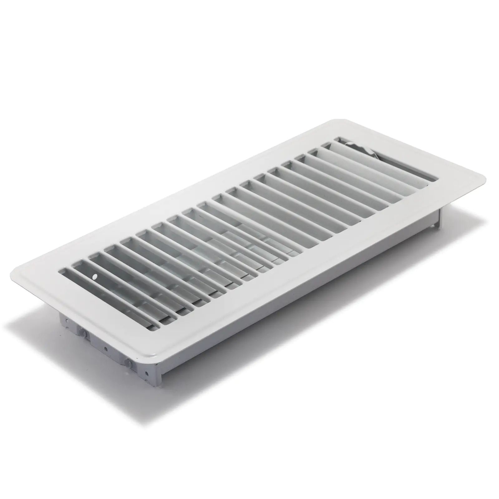 Accord Ventilation 1010610WH 6 X 10 Inch White Steel Louvered Floor