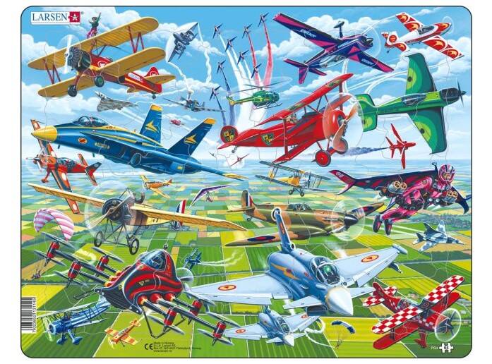 springbok® 41-07909 Airshow 64 Piece Children's Educational Jigsaw ...
