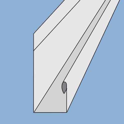 Alside 103127V1 1/2-Inch X 12-1/2-Foot Glacier White Aluminum J-Channel ...