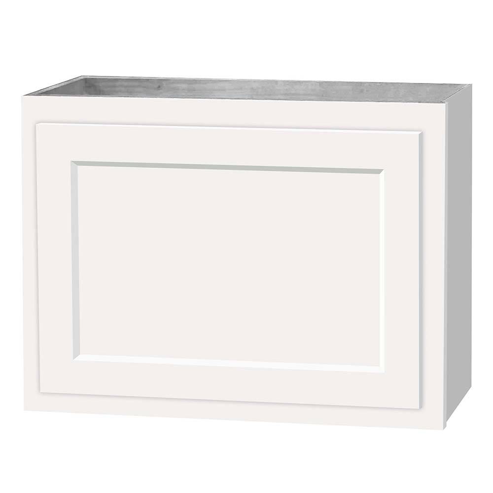 Kitchen Kompact 24Y 24-Inch X 18-Inch Dwhite Painted White Wall Cabinet ...