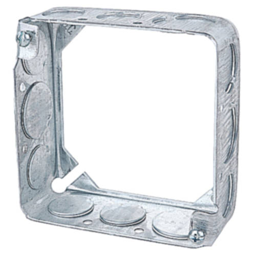 Steel City 53151.5.75 4-Inch Square Galvanized Electrical Box Extension ...