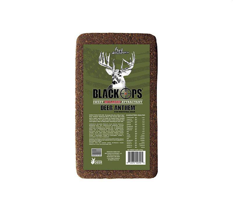 Ani-Logics 73101 Black Ops Deer Anthem Molasses Protein Brick 5-Pound ...