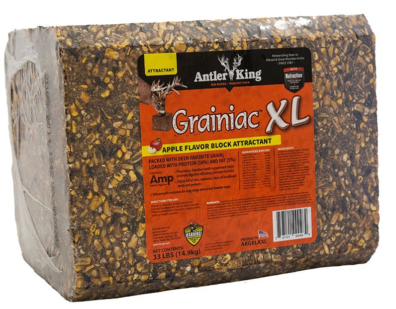Antler King AKGBLKXL 33-Pound Grainiac Xl Apple Flavored Block ...