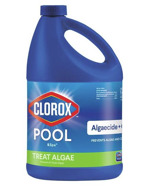 Clorox® 43128CLX Pool&Spa™ Algaecide And Clarifier 1-Gallon at Sutherlands
