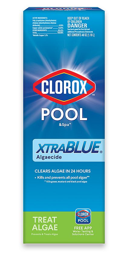 Clorox™ 44240CLX Pool&Spa™ XtraBlue® Algaecide 40-Fl. Oz. at Sutherlands