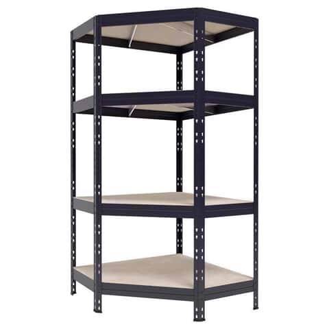 AR Shelving GARAGE CORNER Matte Grey, 4-Tier, Garage Series ...