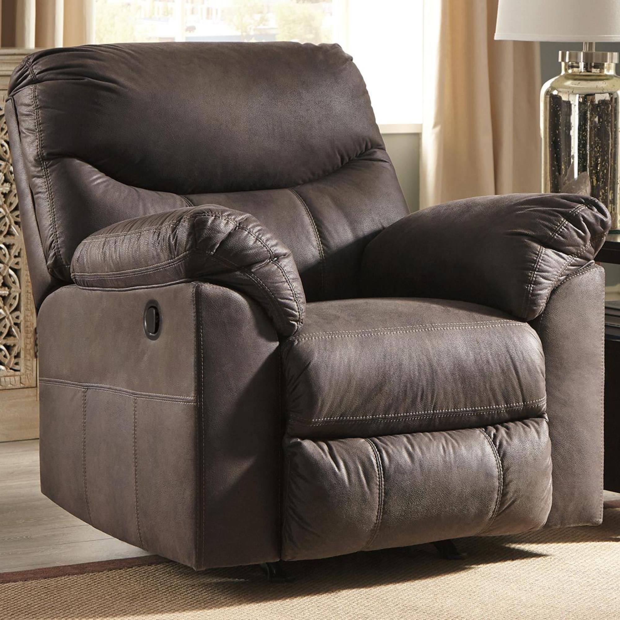 Signature Design By Ashley® 3380325 Boxberg Teak Rocker Recliner at ...