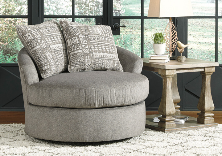 Signature Design By Ashley® 9510344 Soletren Ash Swivel Accent Chair at ...