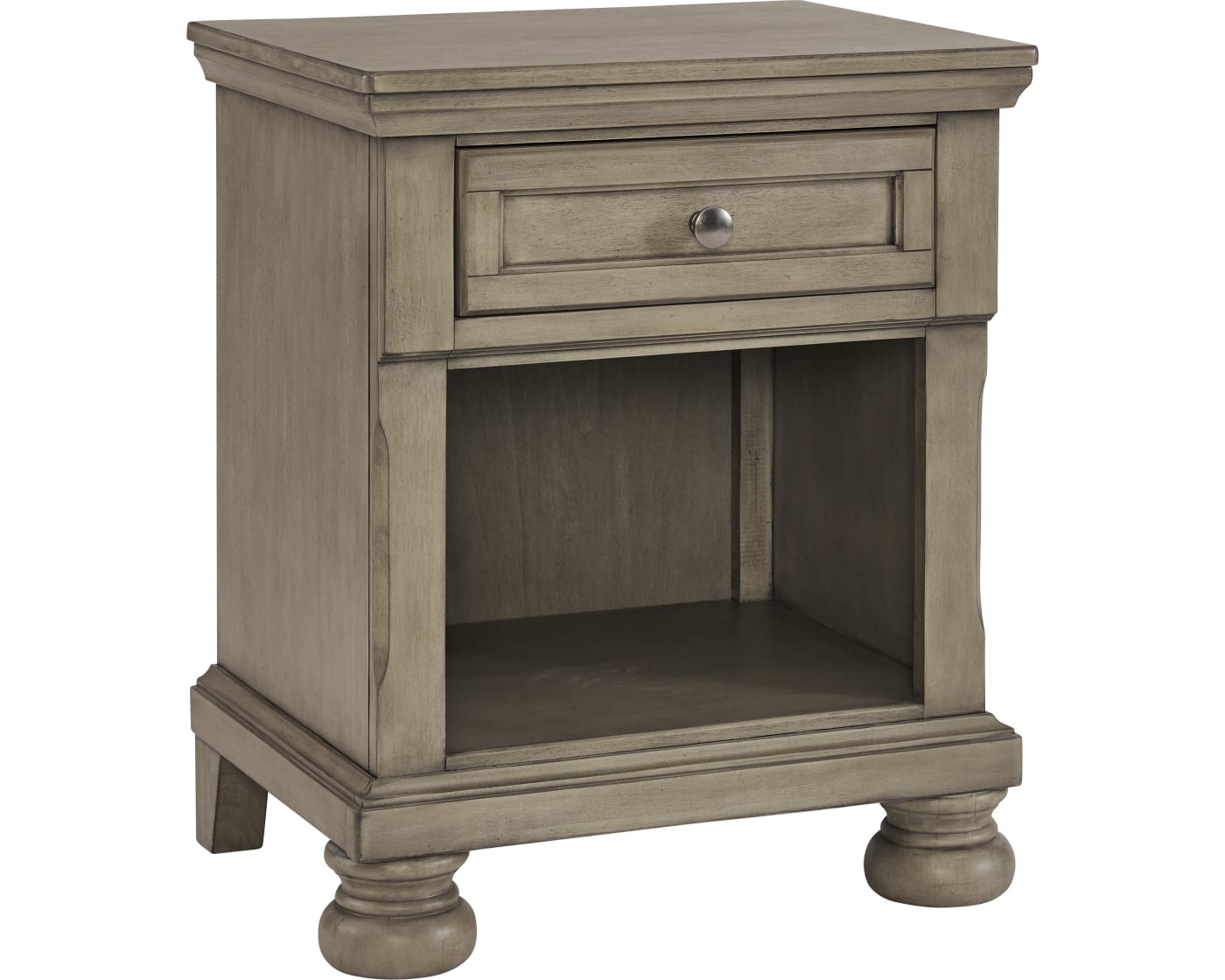 Signature Design By Ashley B733-91 Lettner Light Gray 1-Drawer ...