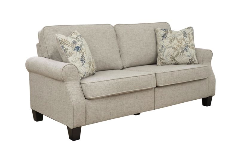 Signature Design By Ashley 8240438 Alessio Beige Stationary Sofa at ...