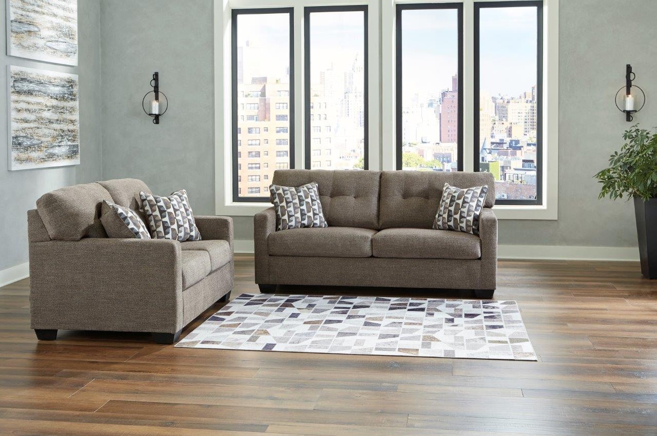 Signature Design By Ashley® 3100538 Mahoney Chocolate Sofa at Sutherlands