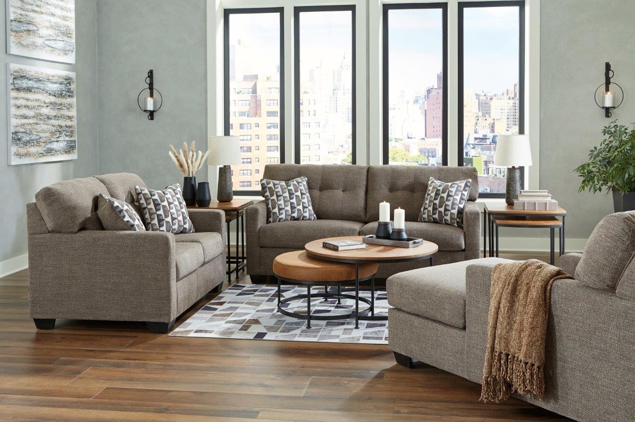 Signature Design By Ashley® 3100538 Mahoney Chocolate Sofa at Sutherlands