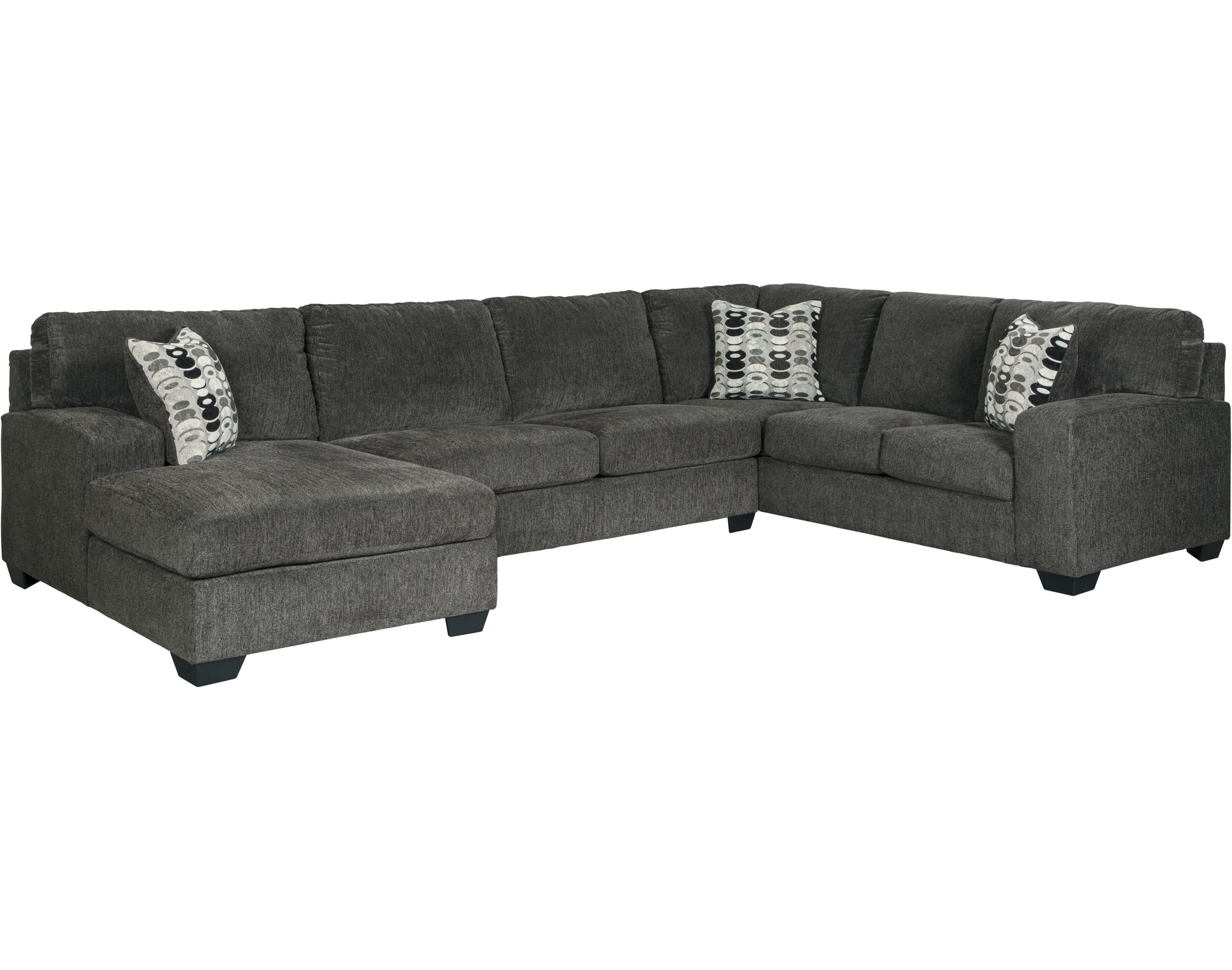 Signature Design By Ashley® 80703S2 Ballinasloe Smoke 3-Piece Sectional ...