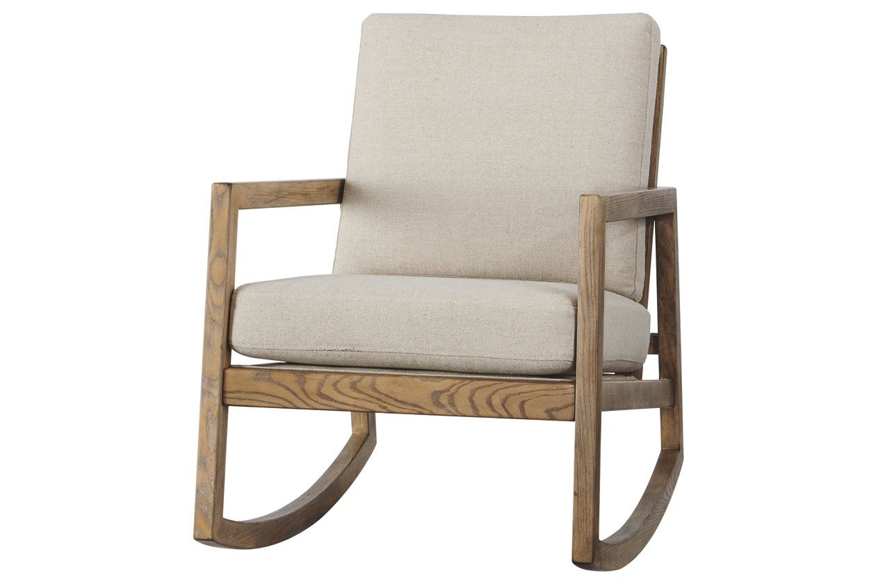 Signature Design By Ashley A3000081 Novelda Neutral Rocker Accent Chair ...