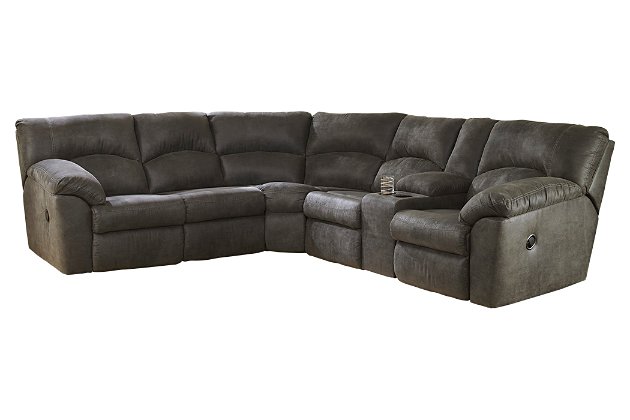Signature Design By Ashley® 2780148/49 Tambo Pewter 2-Piece Reclining ...