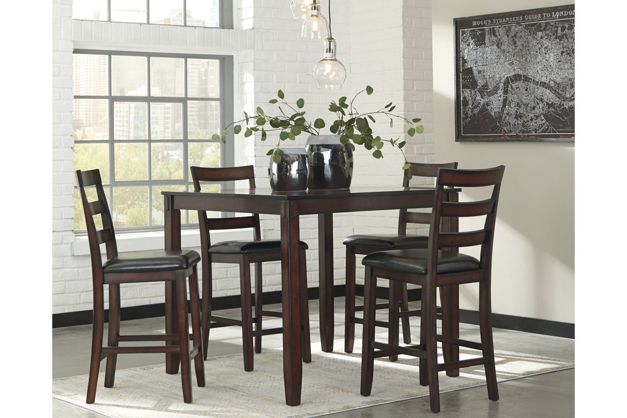 Signature Design By Ashley® D385-223 Coviar - Brown Counter Height ...