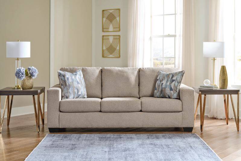 Signature Design By Ashley® 5120438 Deltona Parchment Sofa at Sutherlands