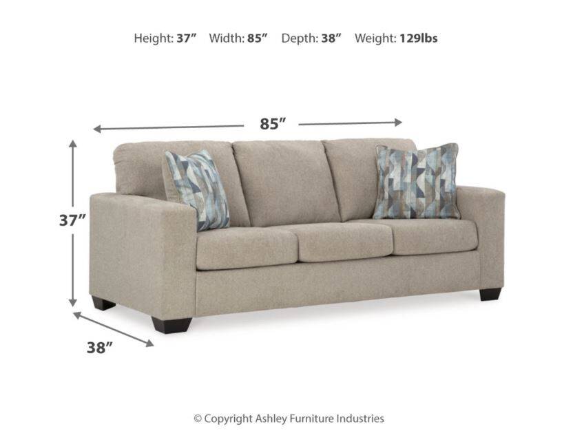 Signature Design By Ashley® 5120438 Deltona Parchment Sofa at Sutherlands