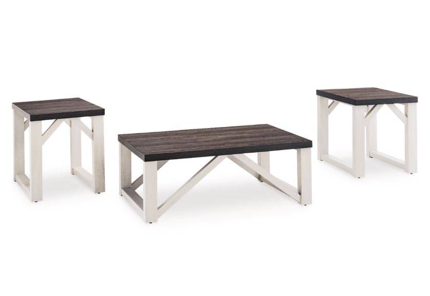 Signature Design By Ashley® T236-13 Dorrinson Antique White Table Set ...