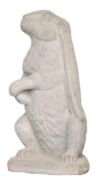 Athens Stonecasting 19-143813PA Standing Flop Ears Rabbit, Pre Aged at ...