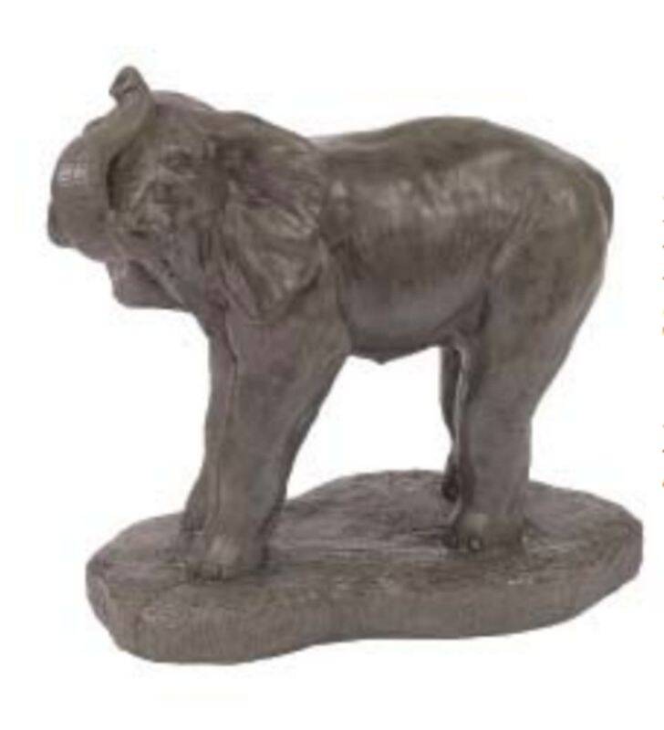 Athens Stonecasting 1867497 13-Inch Elephant Statue In Brick Finish at ...