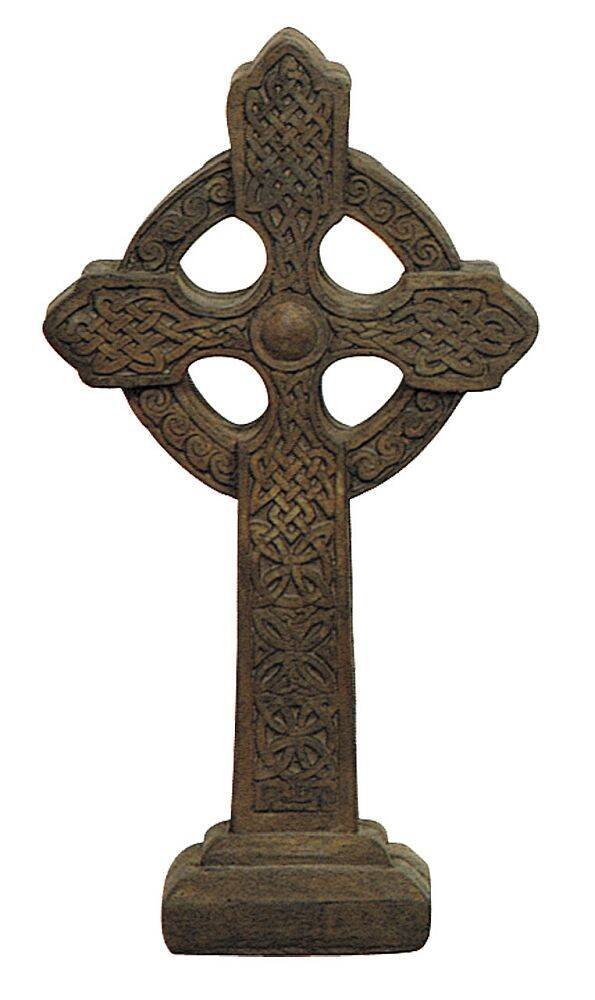 Athens Stonecasting 09-001913MT Small Cross On Base In Marble Tone ...