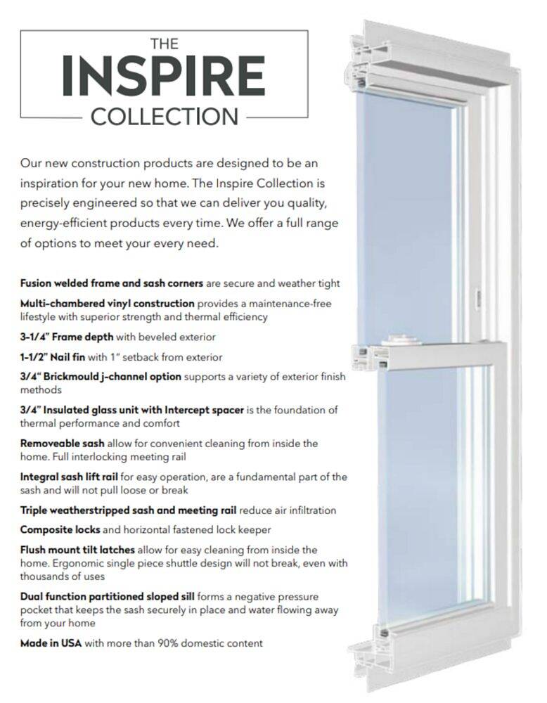 VinylMax 4100-2840 Inspire 4100 Series 32 X 48-Inch White/White Single ...