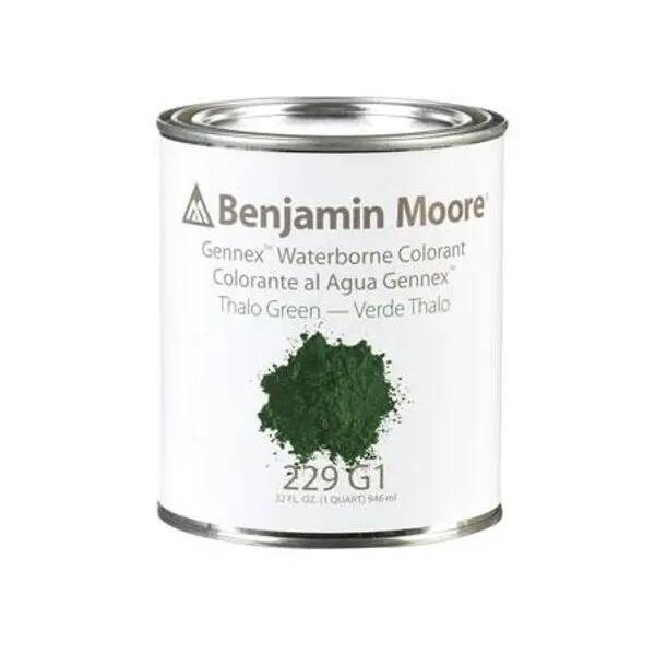 Benjamin Moore 0229G1-004 1-Quart Thalo Green Gennex® Waterborne Paint ...