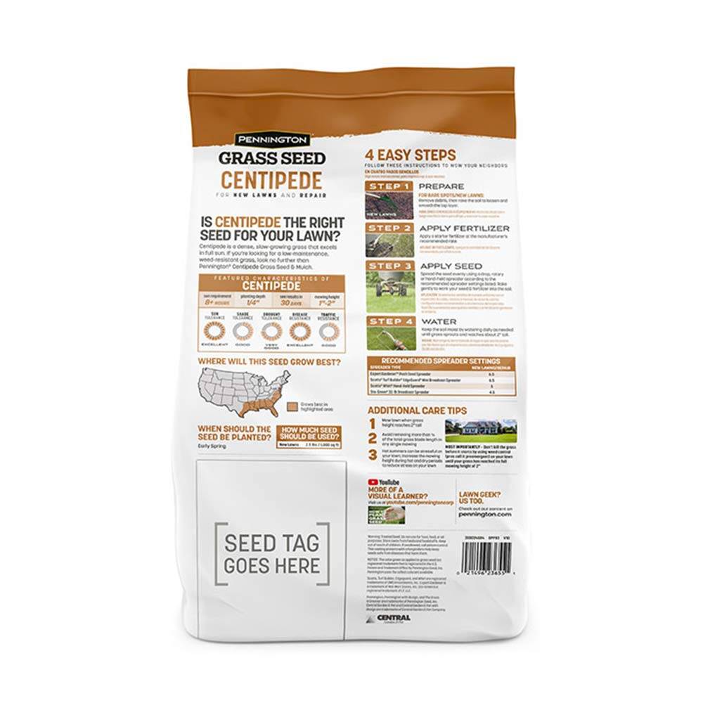 Pennington 100532365 Smart Seed® Centipede Grass Seed 5 Pound At Sutherlands