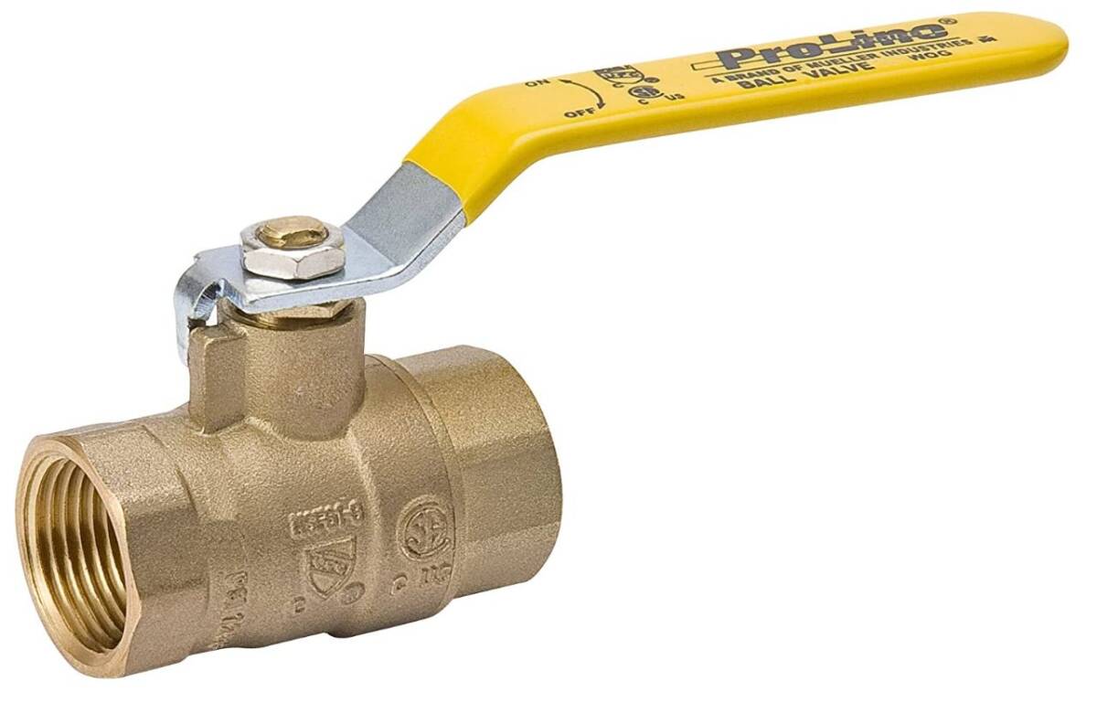 B & K 107-811HN ProLine 1/4-Inch FIP Brass Full Port Ball Valve at ...
