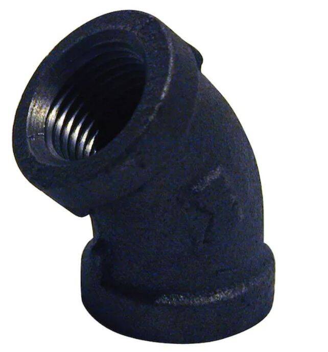 Southland 520-203HN Malleable Iron FIP x FIP 45-degree Black Pipe Elbow ...
