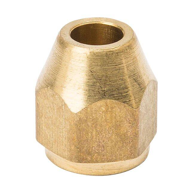 B & K FL-160B ProLine 3/8 in. Flare Short Rod Brass Nut - 1-Pack at ...
