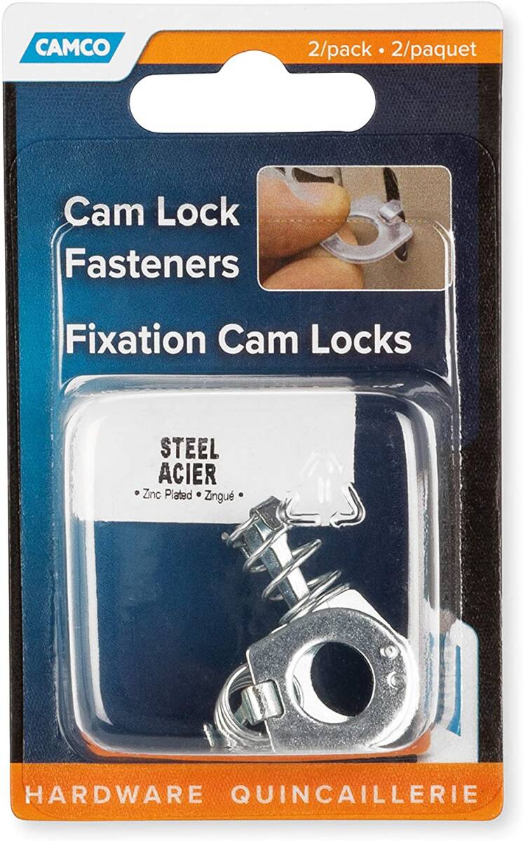 CAMCO 09213 Steel Rv Cam Lock Fasteners, 2-Pack at Sutherlands