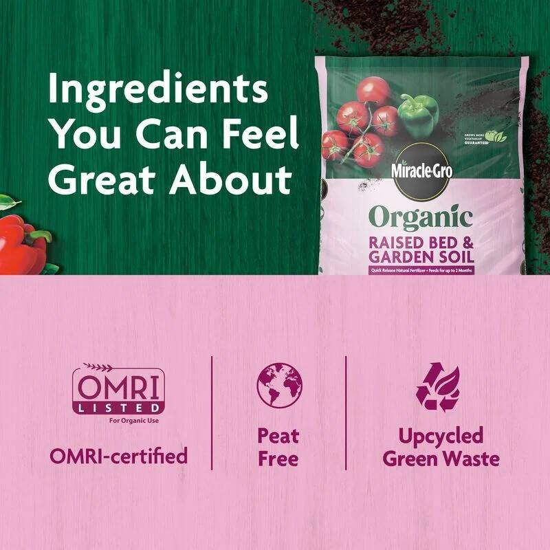 Miracle-Gro® MR74059430 Miracle-Gro Organic Raised Bed & Garden Soil ...