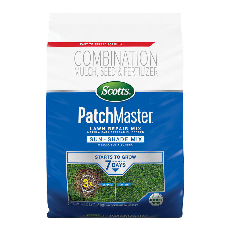 Scotts® SI14902 PatchMaster® Sun And Shade Mix Grass Seed, 4-3/4-Pound ...
