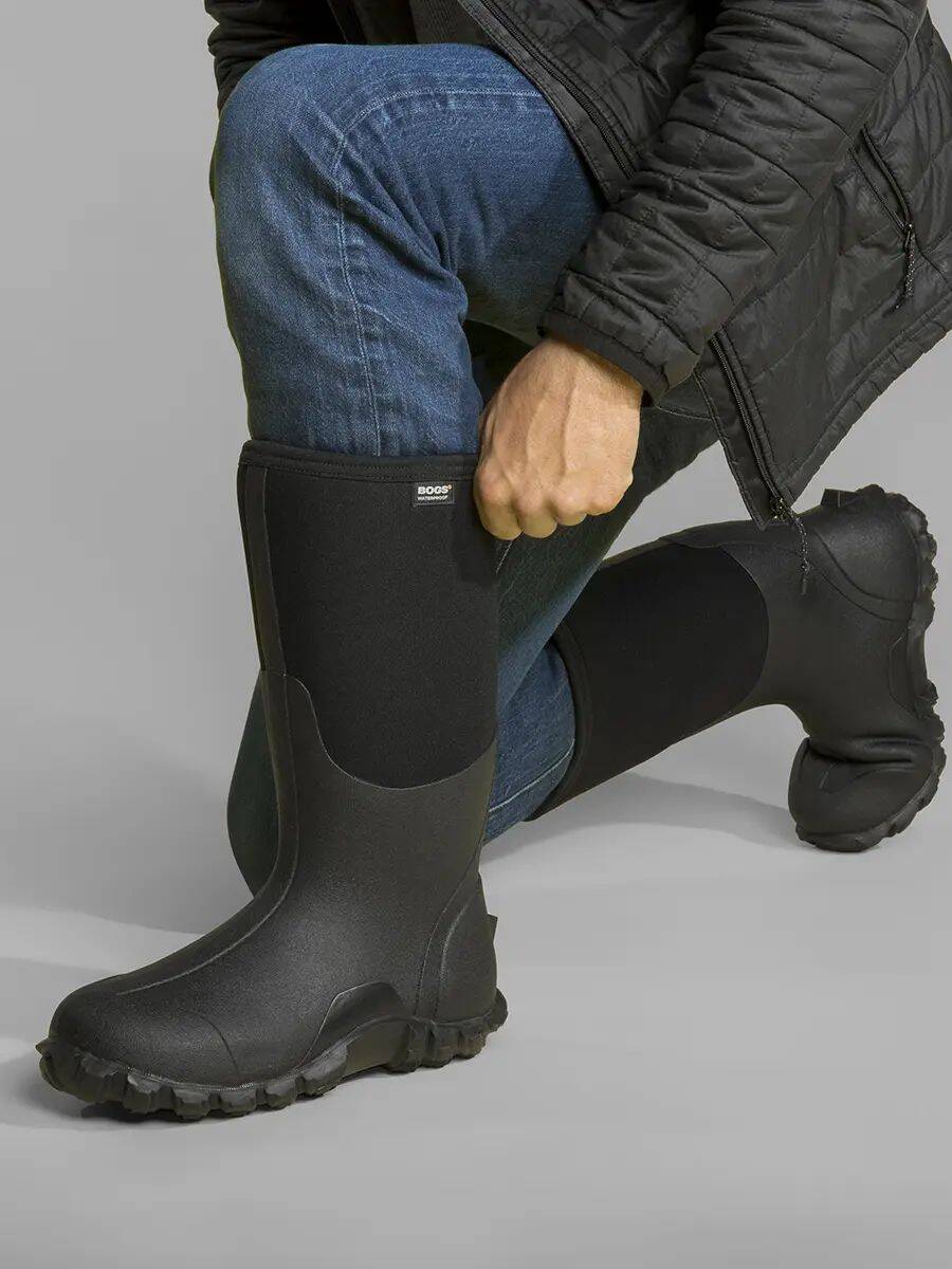 BOGS 60142-001-11 Men's 11 Black Classic High Insulated Waterproof Snow ...