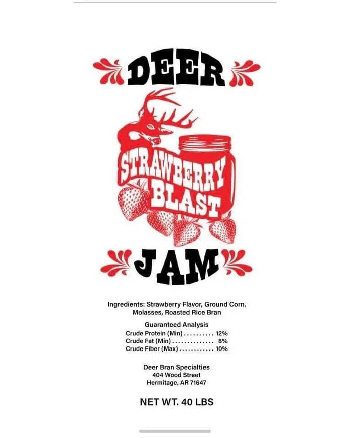 DEER JAM SXSTRAWBERRY Deer Jam Strawberry Blast Deer Atractant- 40 ...