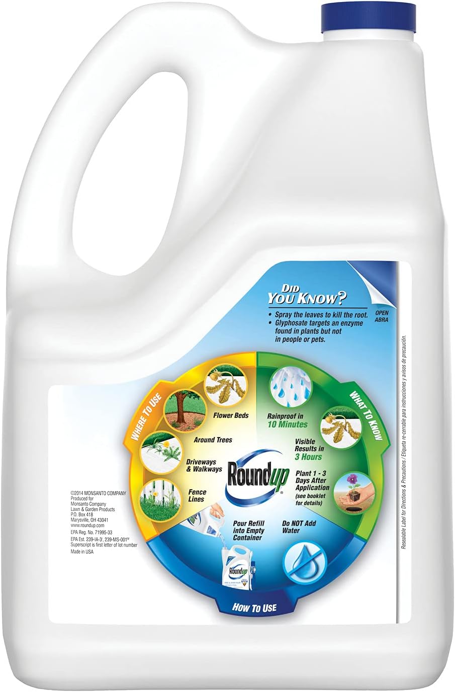 Roundup MS5378004 1.25-Gallon Weed And Grass Killer Refill at Sutherlands