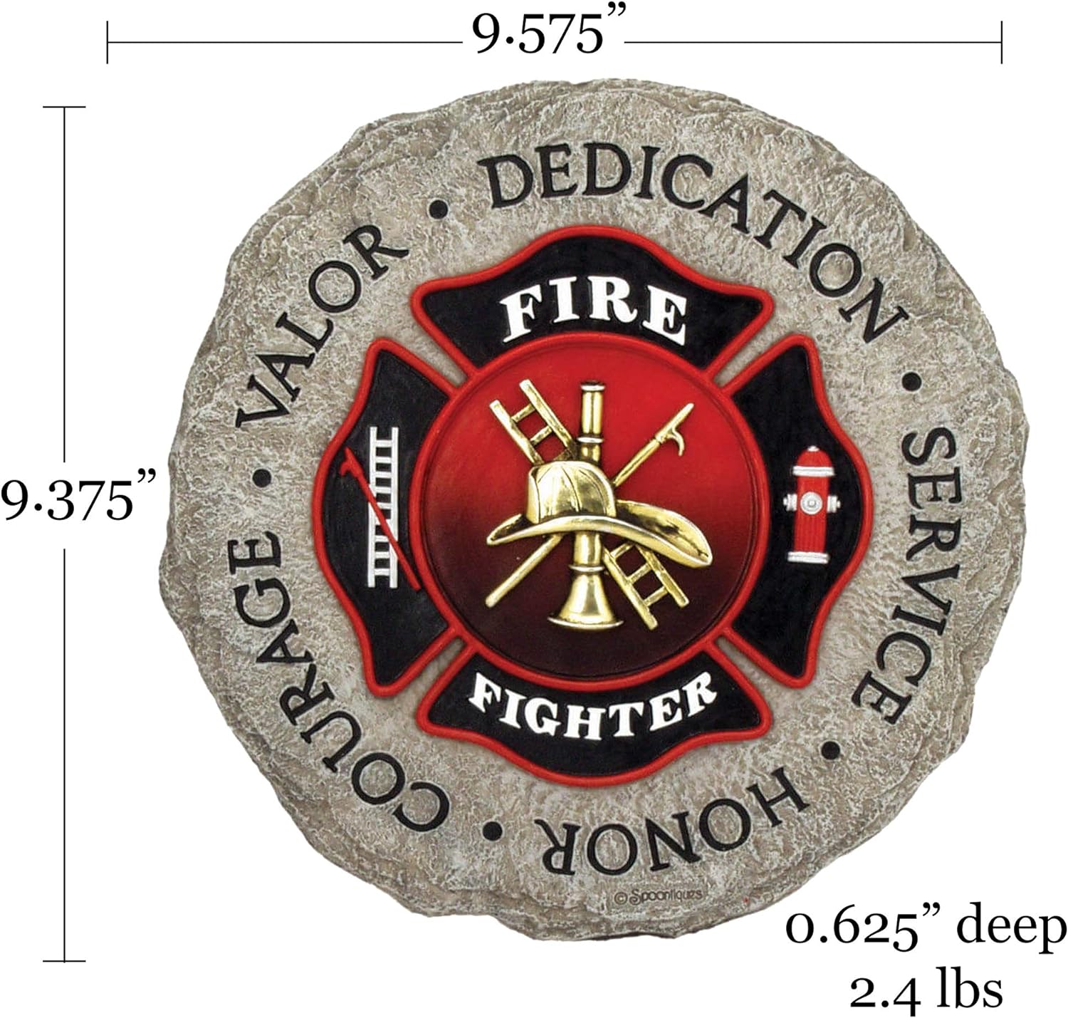 Spoontiques 12940 Firefighter Stepping Stone at Sutherlands