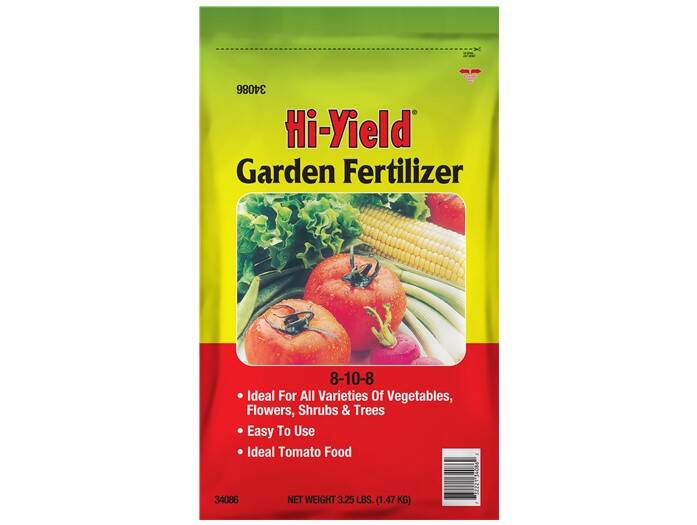 Hi-Yield® FH34086 3 1/4-Pounds Hi-Yield Garden Fertilizer 8-10-8 at ...