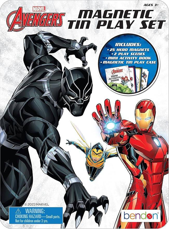 bendon® DSBEND58819 Marvel Avengers Magnetic Tin Play Set at Sutherlands