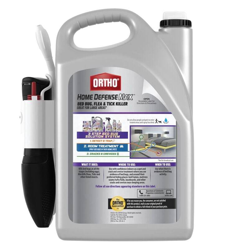 Ortho 212710 Home Defense Max® 1-Gallon Bed Bug, Flea, And Tick Killer ...