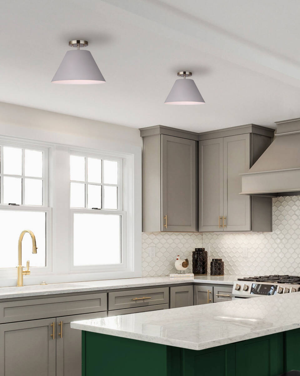 Harmonized Home by Canarm® ISF1076A01MGG 12-1/2 x 9-1/2-Inch 1-Light ...